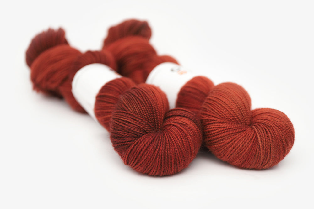 Currant Yarn | Rust Yarn | Hand Dyed Yarn | Crochet, Knitting