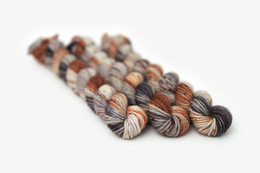 Ciao Hand Dyed Yarn | Mini Yarn Skeins | Speckled Yarn
