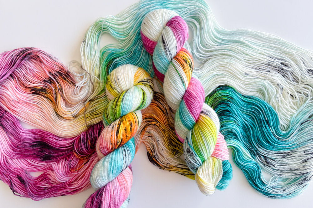 Sugar Rush Yarn Colorway Set | Hand-Dyed Yarn | 50g, 20g Minis